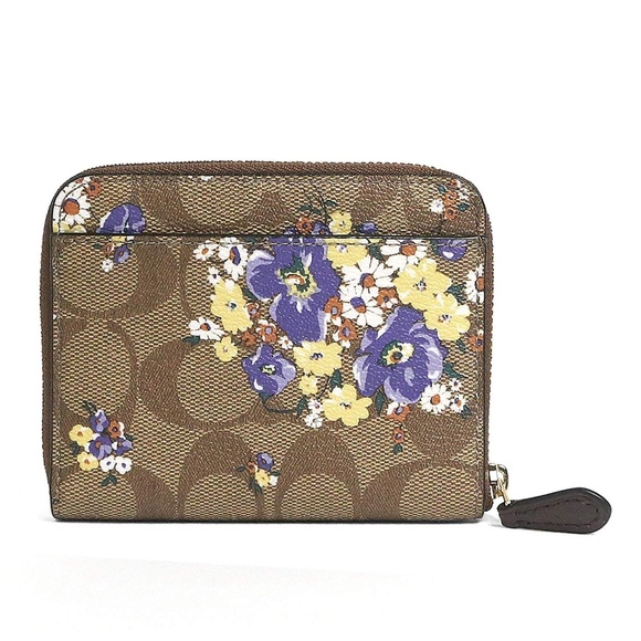 Coach | Bags | Coach Nwt Small Zip Around Wallet In Signature | Poshmark